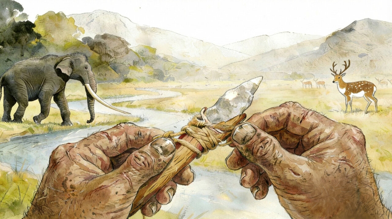 Hafted stone tools in China suggest early hominins were more inventive ...