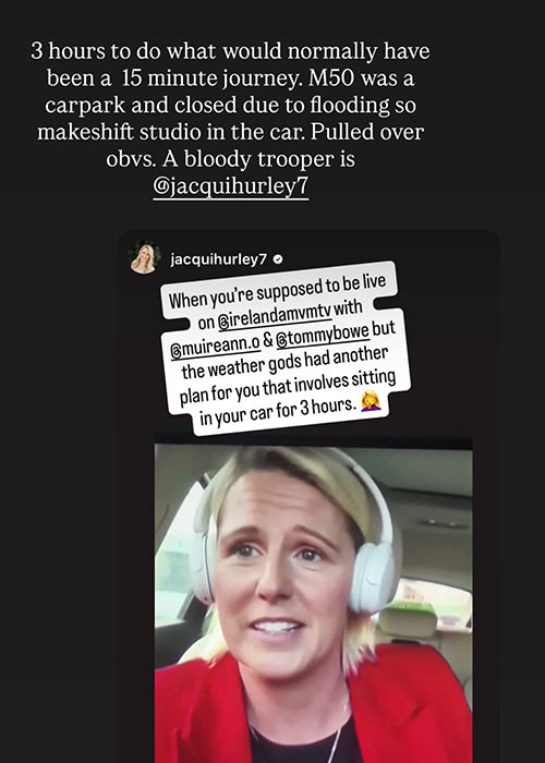 The show must go on! Irish celebs face commuter chaos amid Storm ...