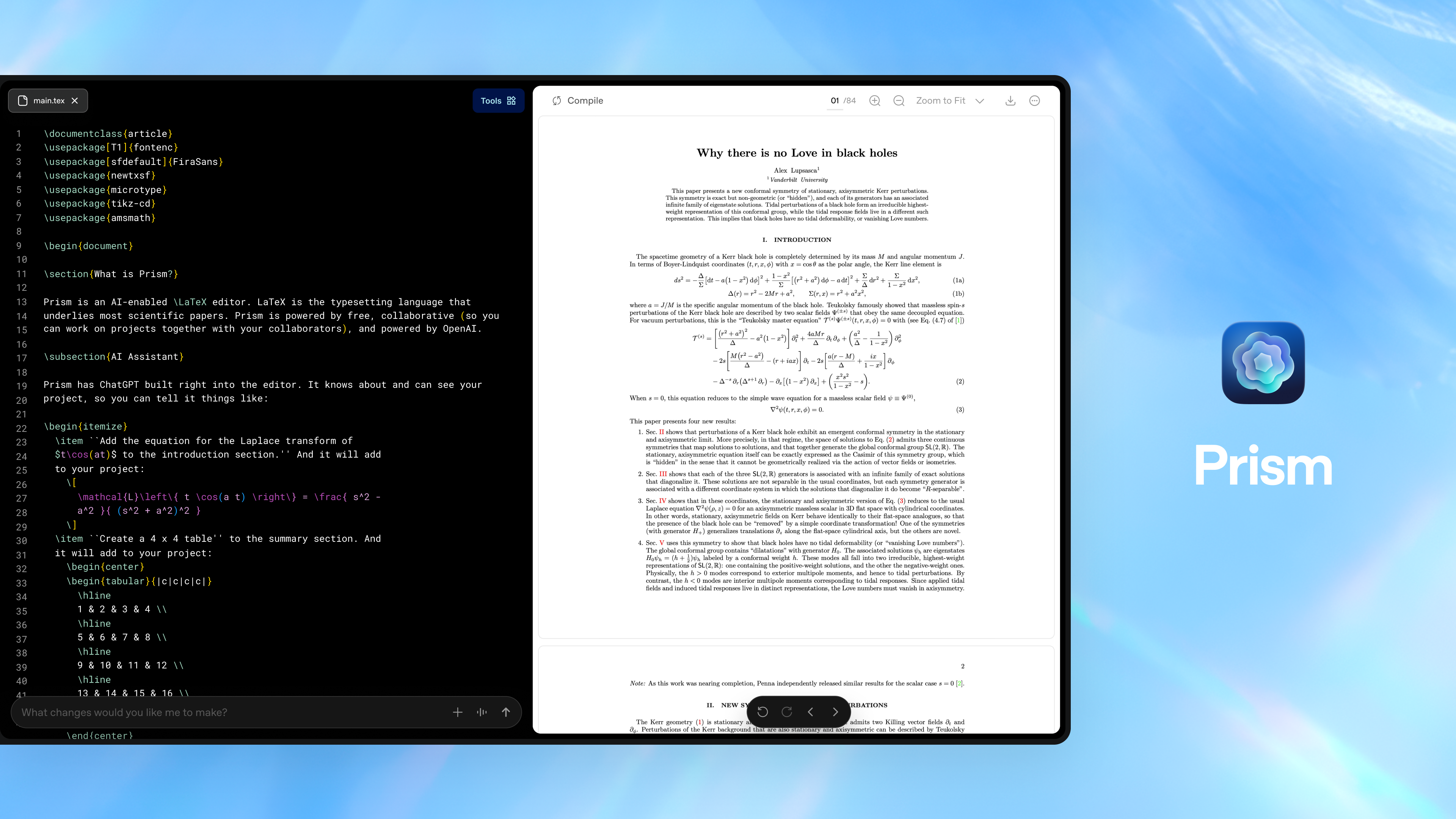 OpenAI releases Prism, a Claude Code-like app for scientific research