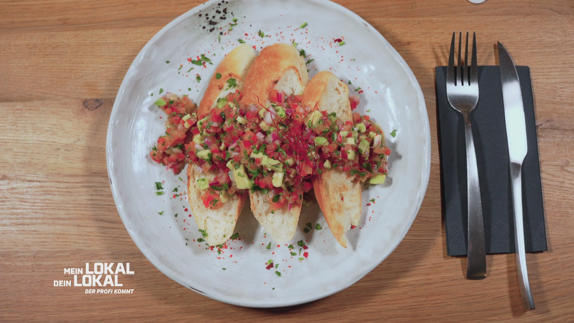 Bruschetta mal anders: Franco im Schneide-Check