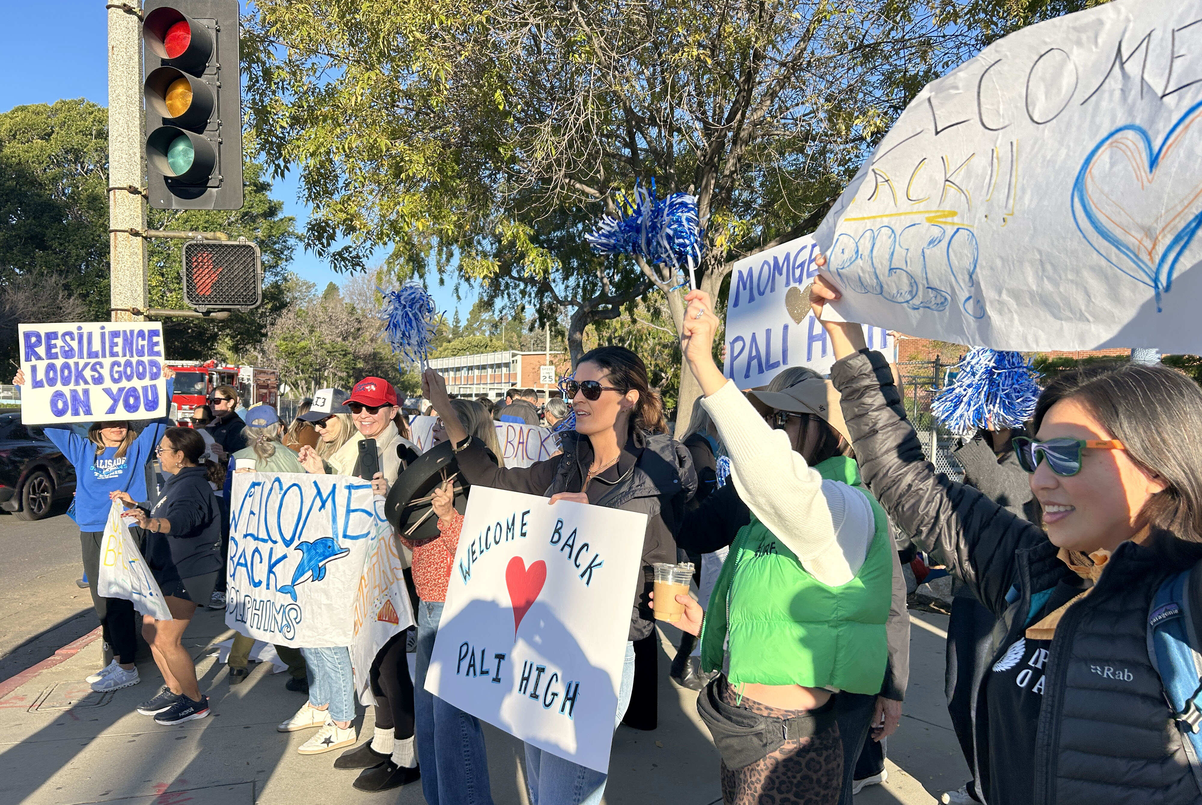 Palisades Charter High students return to campus one year after wildfire