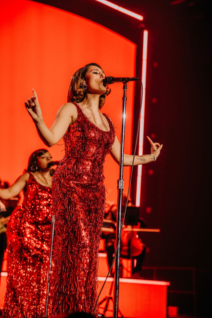 Raye wore Emilia Wickstead for her ‘This Tour May Contain New Music’ tour