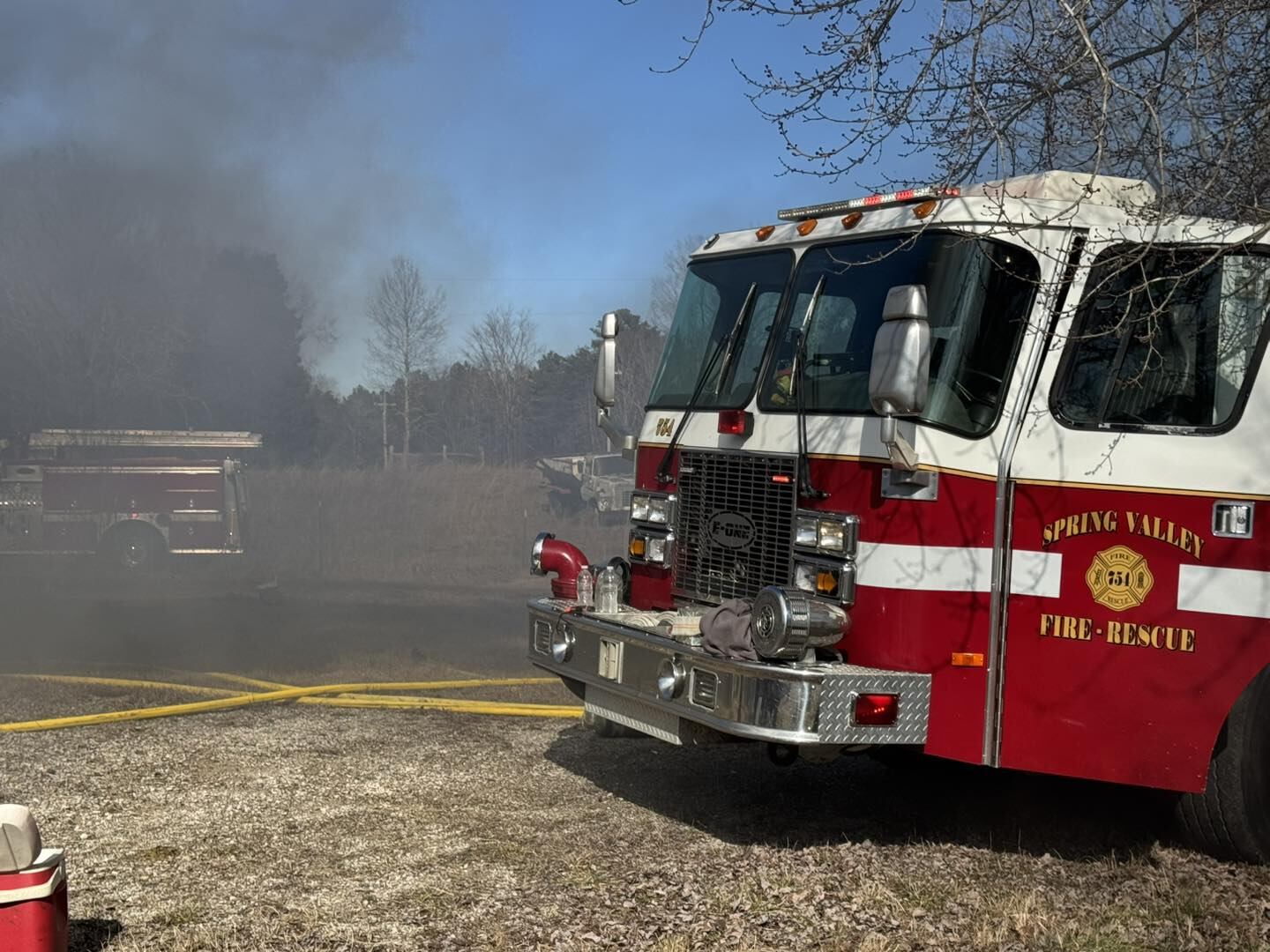 Fire and rescue on scene at an active structure fire in Colbert Co.