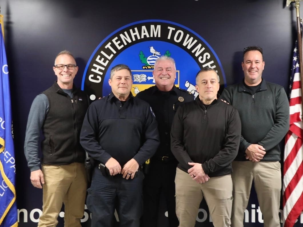 4 Cheltenham police officers honored in retirement