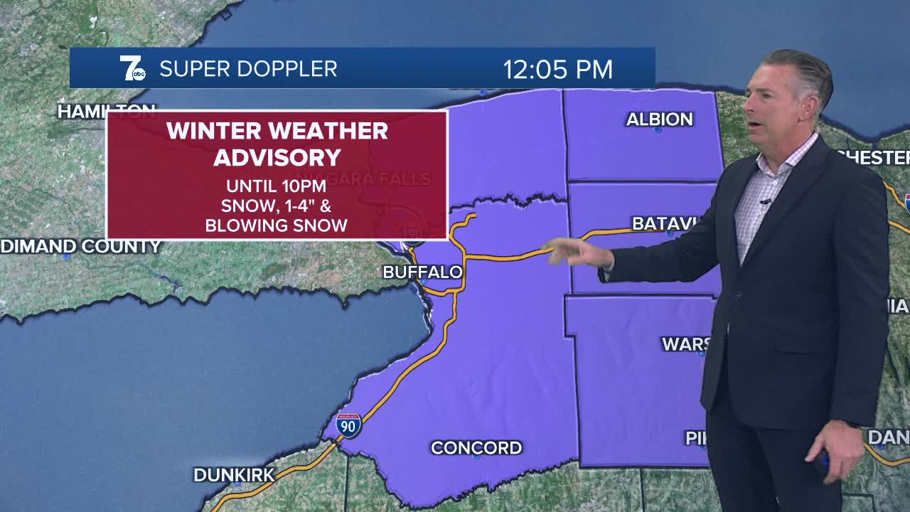 7 weather noon update, Tuesday, January 27