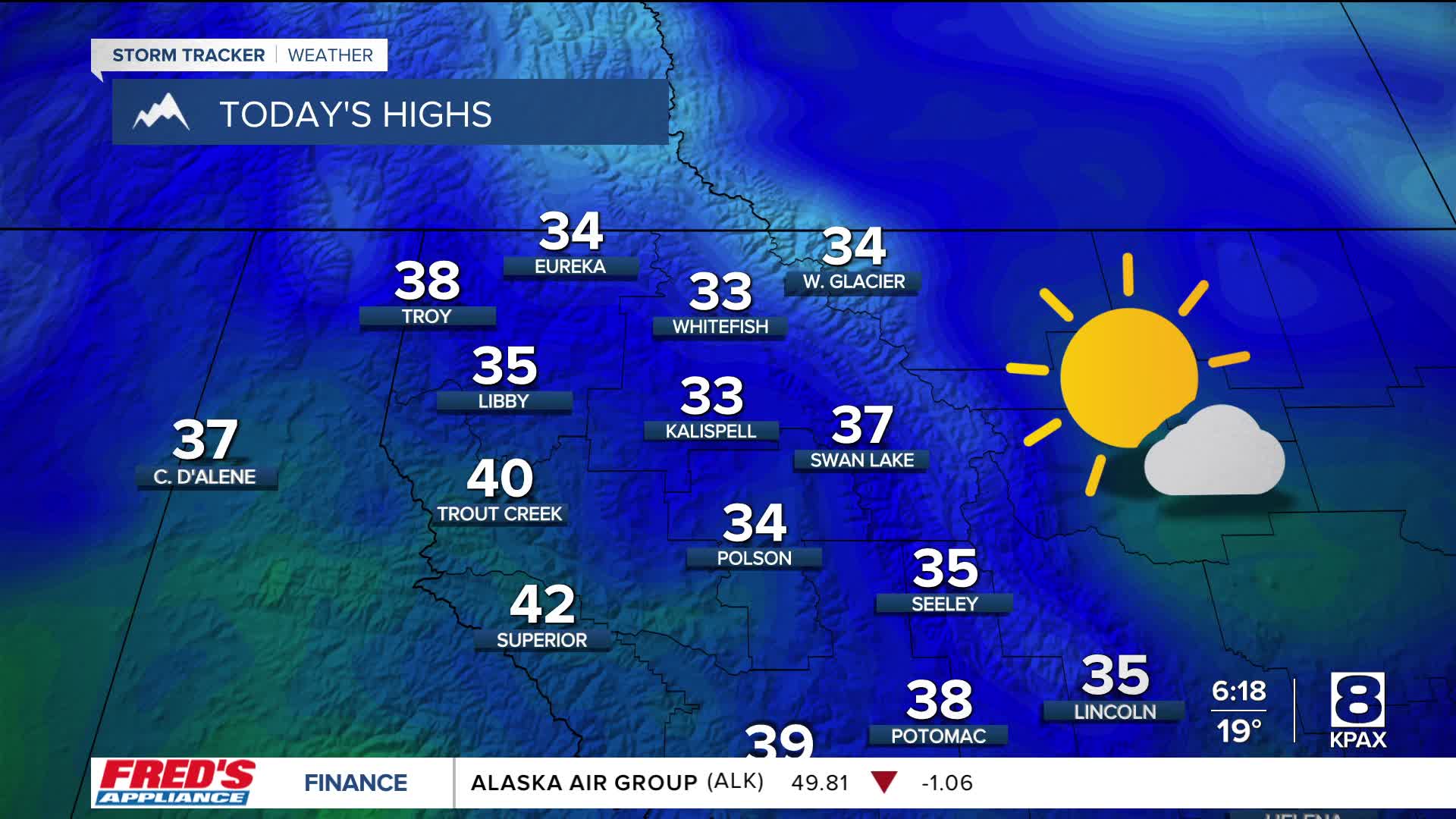 Weather forecast: Sunshine and cool Tuesday