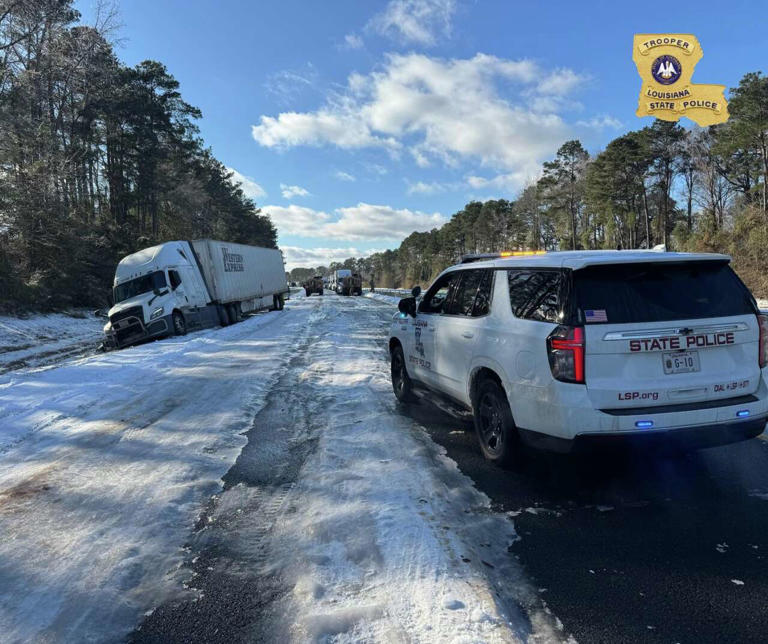 Interstate 20 traffic stuck for days in Louisiana as trucks crash due ...