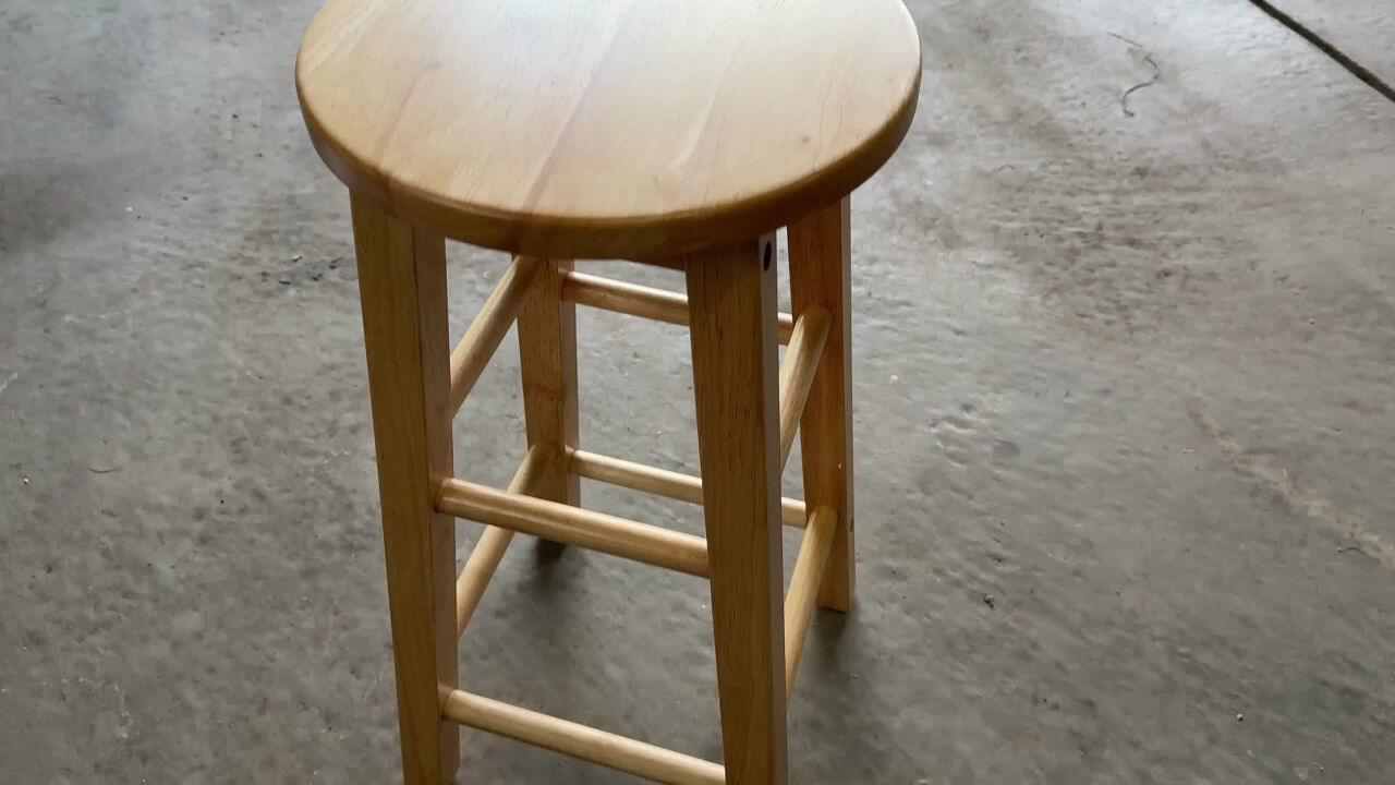 She cuts a bar stool in half for this brilliant living room idea!