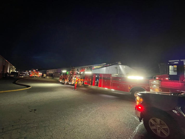 Ogden industrial building evacuated after flames seen coming from the roof