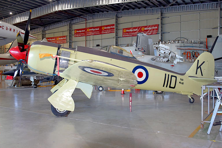 Hawker Sea Fury WG630 refurbishment at HARS