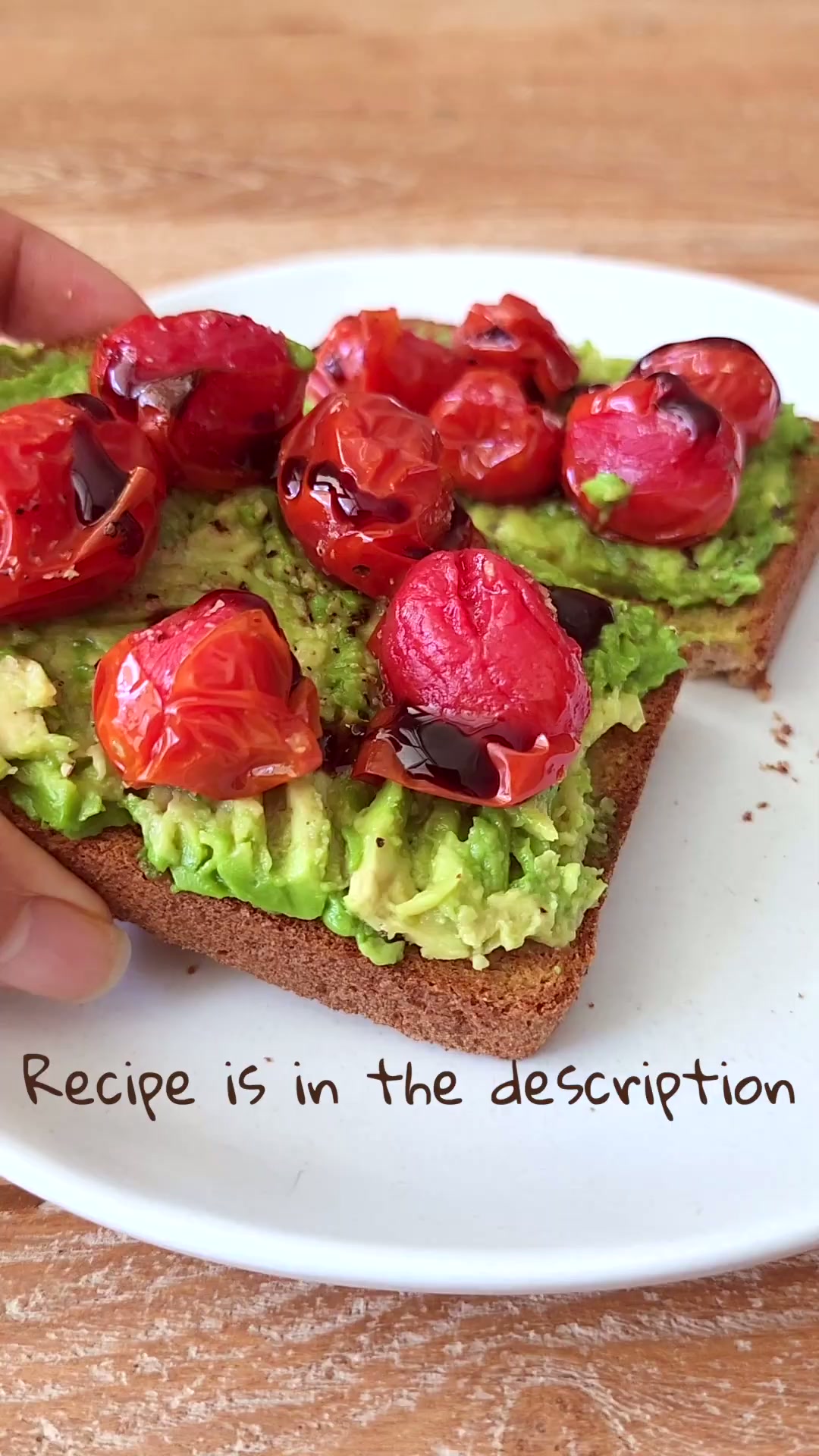 Tomato avocado toast | Easy air fryer breakfast
