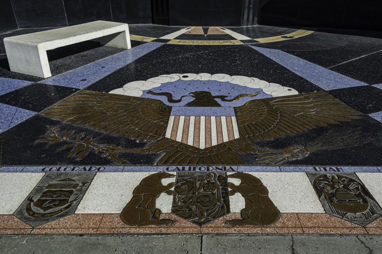 You probably missed this monument 'hiding' at the Hoover Dam
