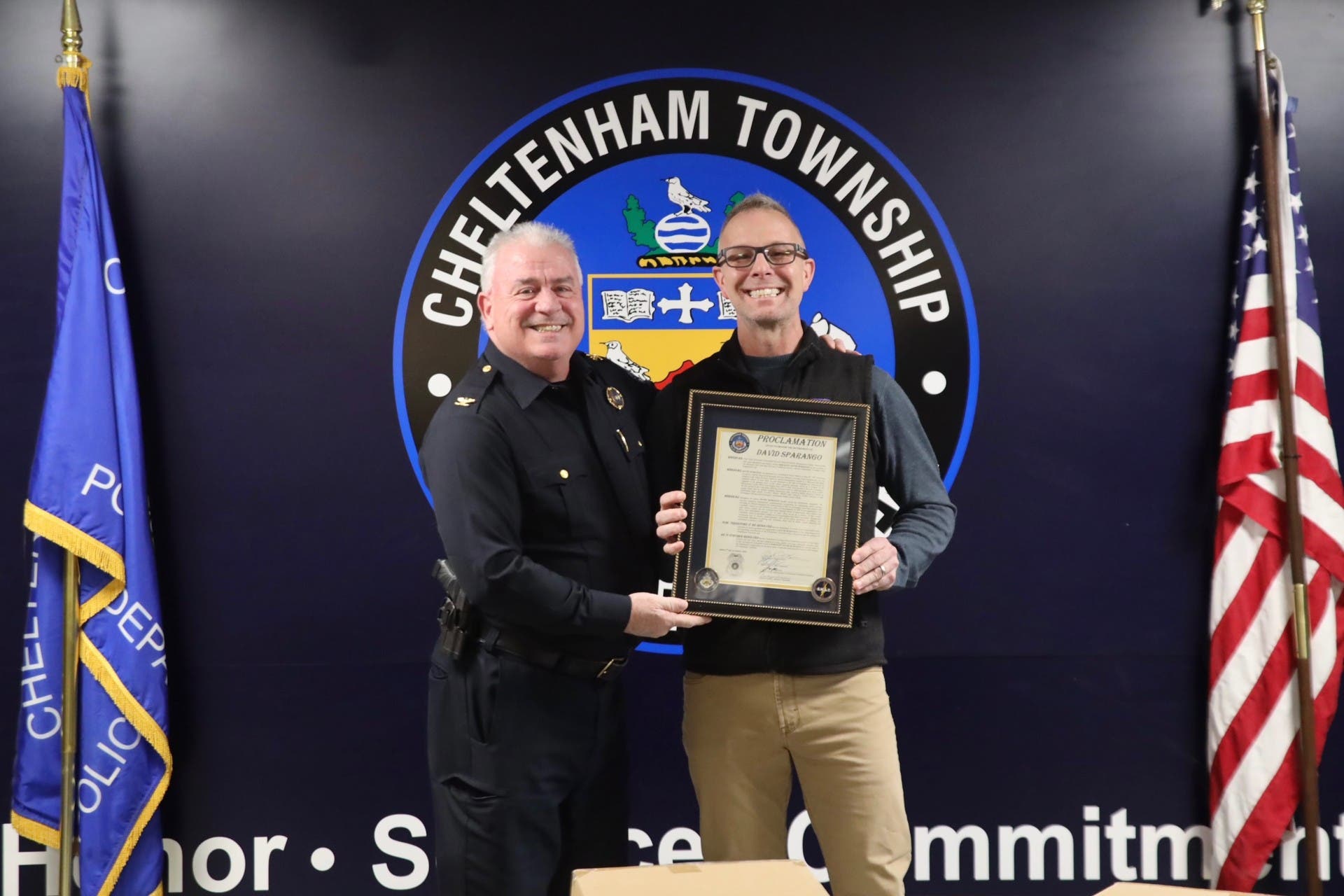 4 Cheltenham police officers honored in retirement