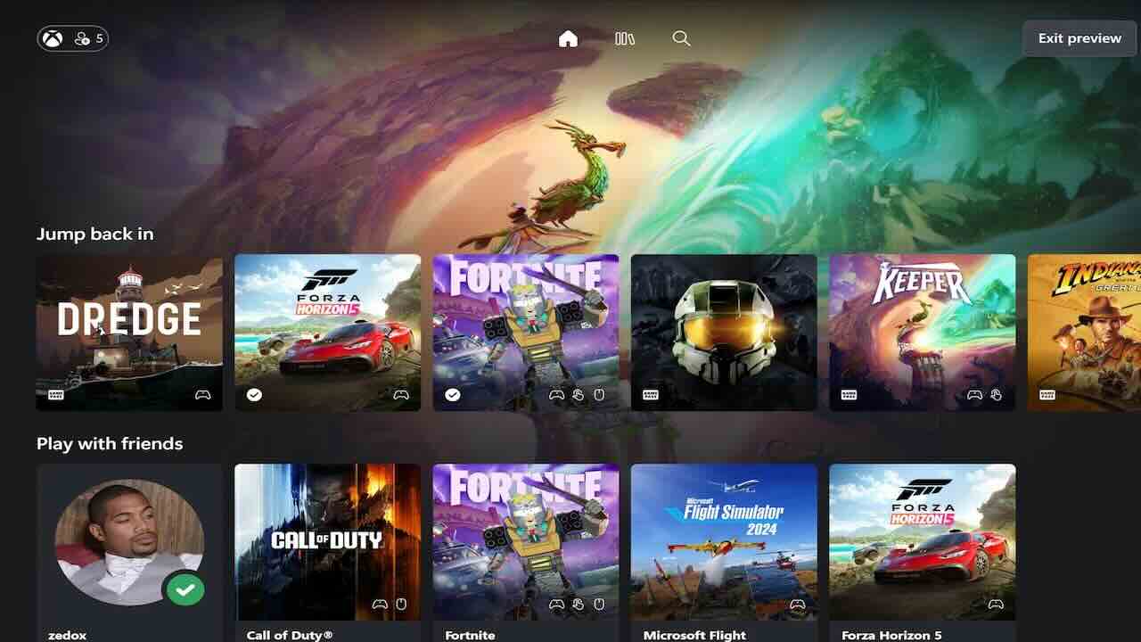 Xbox Cloud Gaming si aggiorna con una nuova interfaccia web