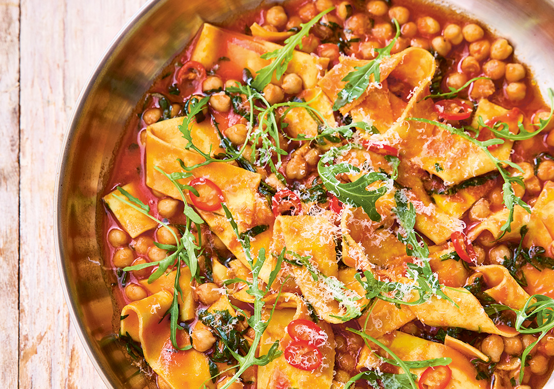 Jamie Oliver’s chickpea arrabbiata