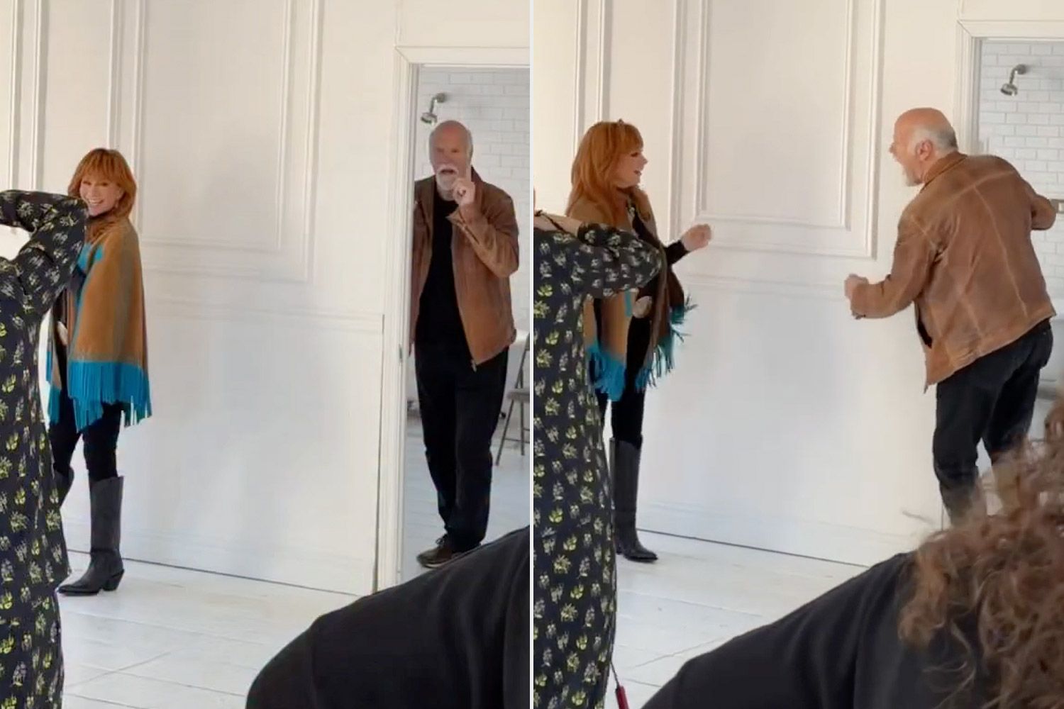 Reba McEntire gets pranked by fiancé Rex Linn as they celebrate 6 years ...