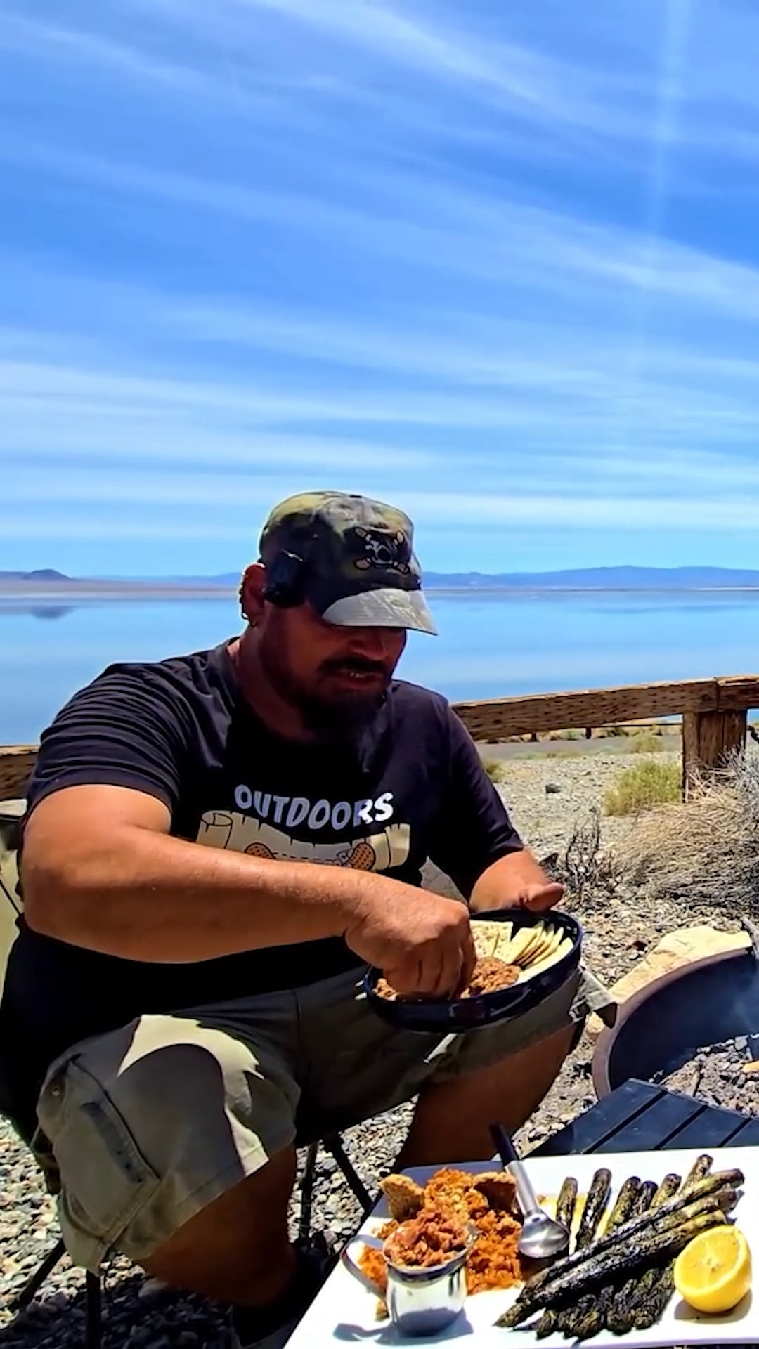 Cooking outside: Simple and real