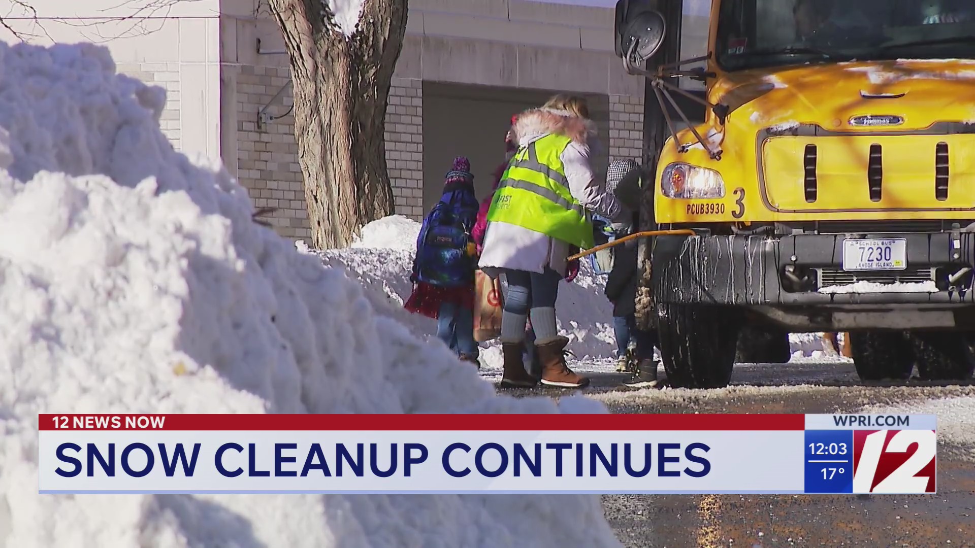 Snow cleanup continues for schools across the state