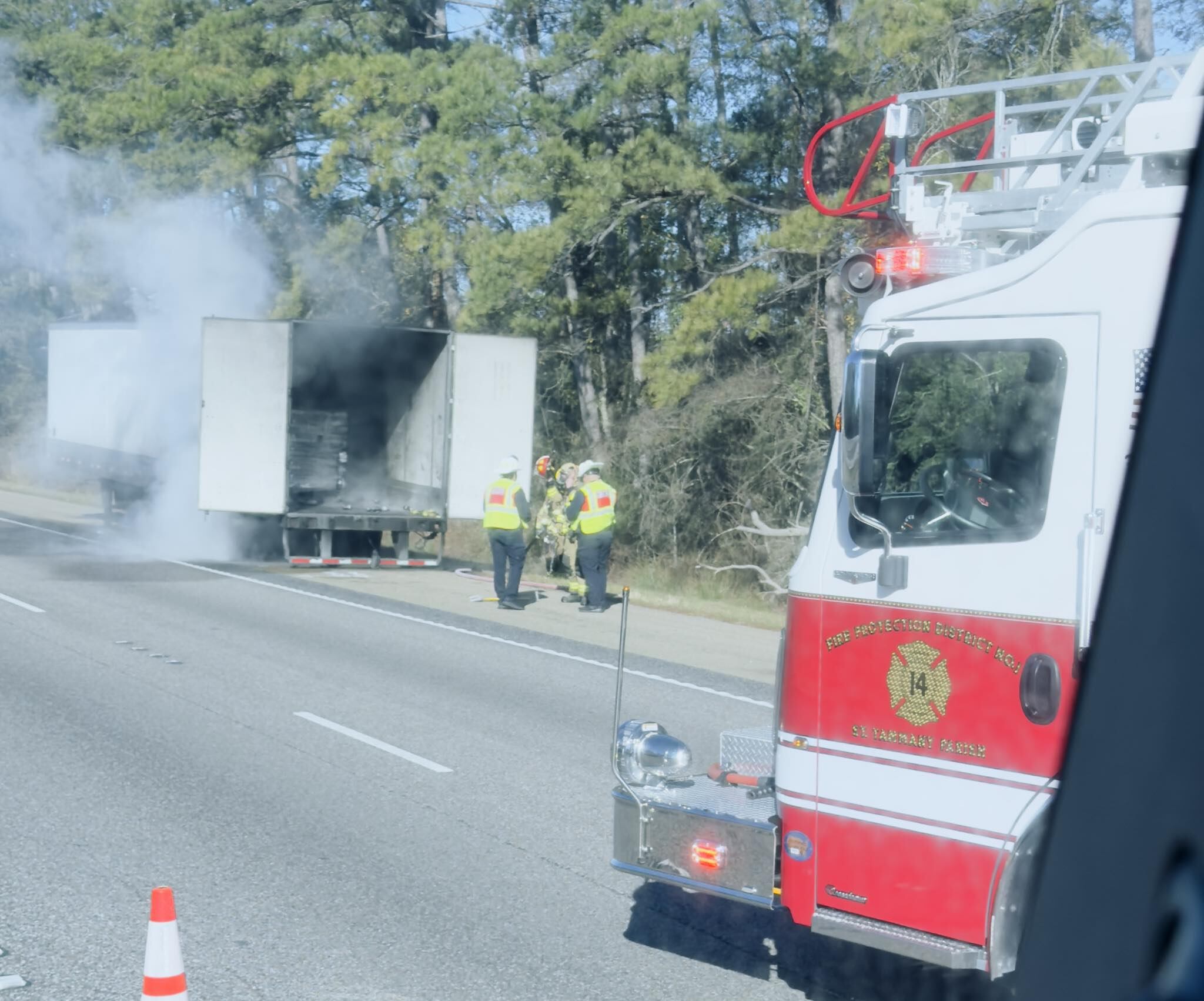 Video: 18-wheeler fire shuts down stretch of I-10 westbound in St ...