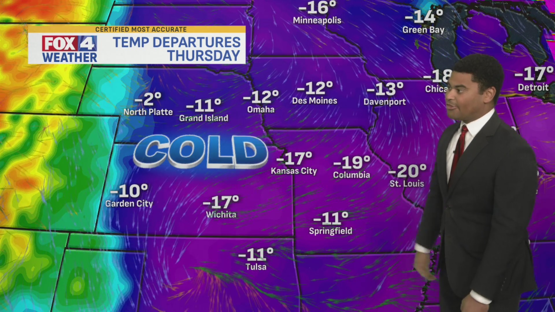 Tuesday midday forecast