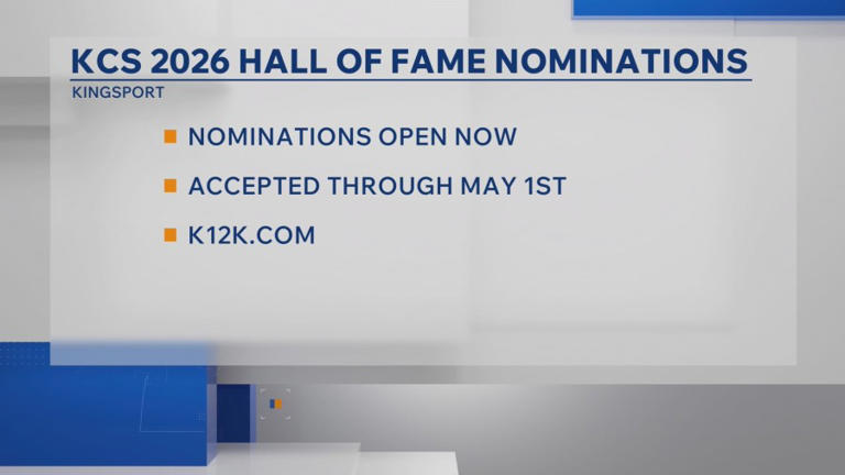 Nominations for 2026 Kingsport City Schools Hall of Fame open