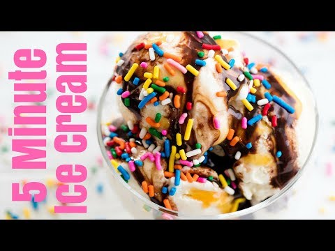 How to make homemade ice cream in 5 minutes | The Stay at Home Chef