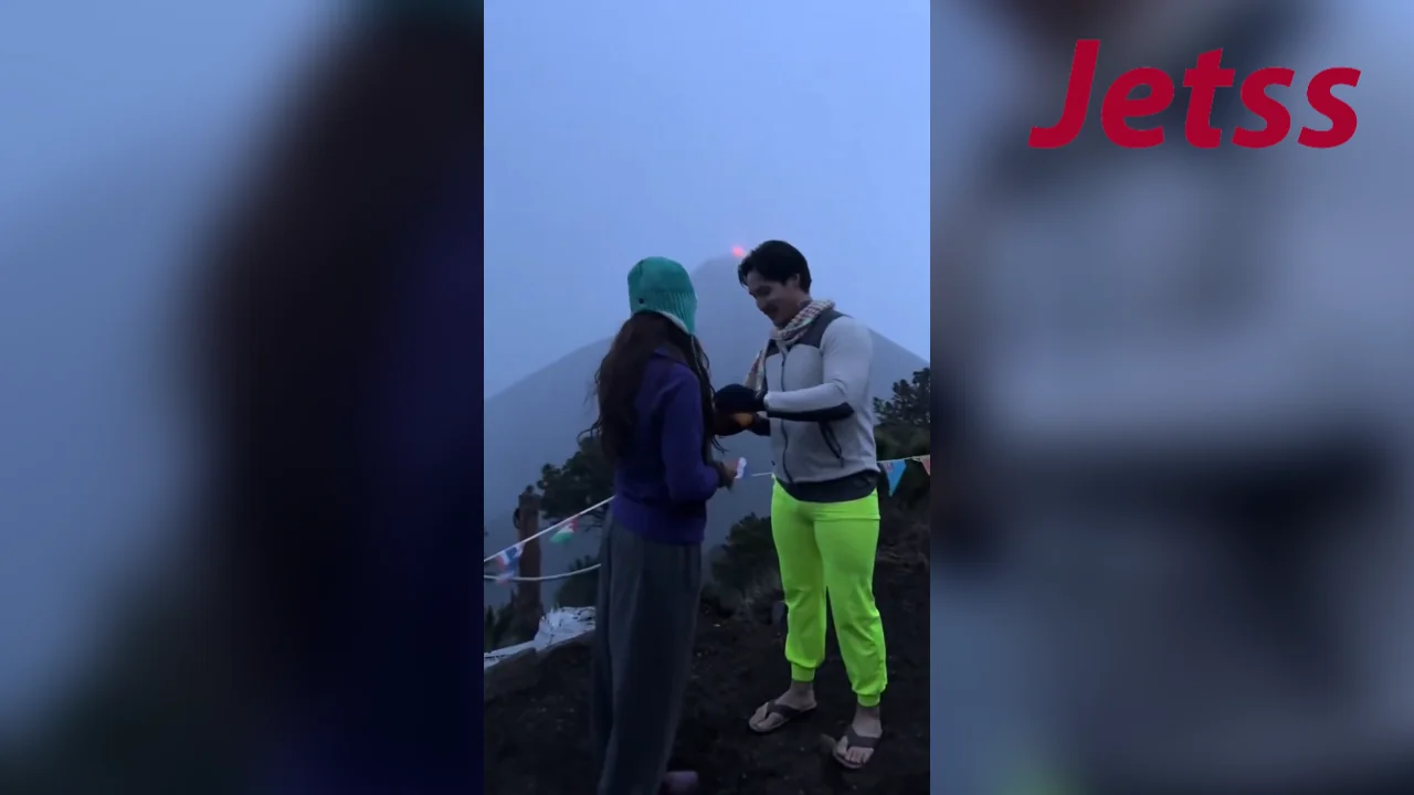 Um vulcão entrou em erupção no exato momento em que ele pedia a ...