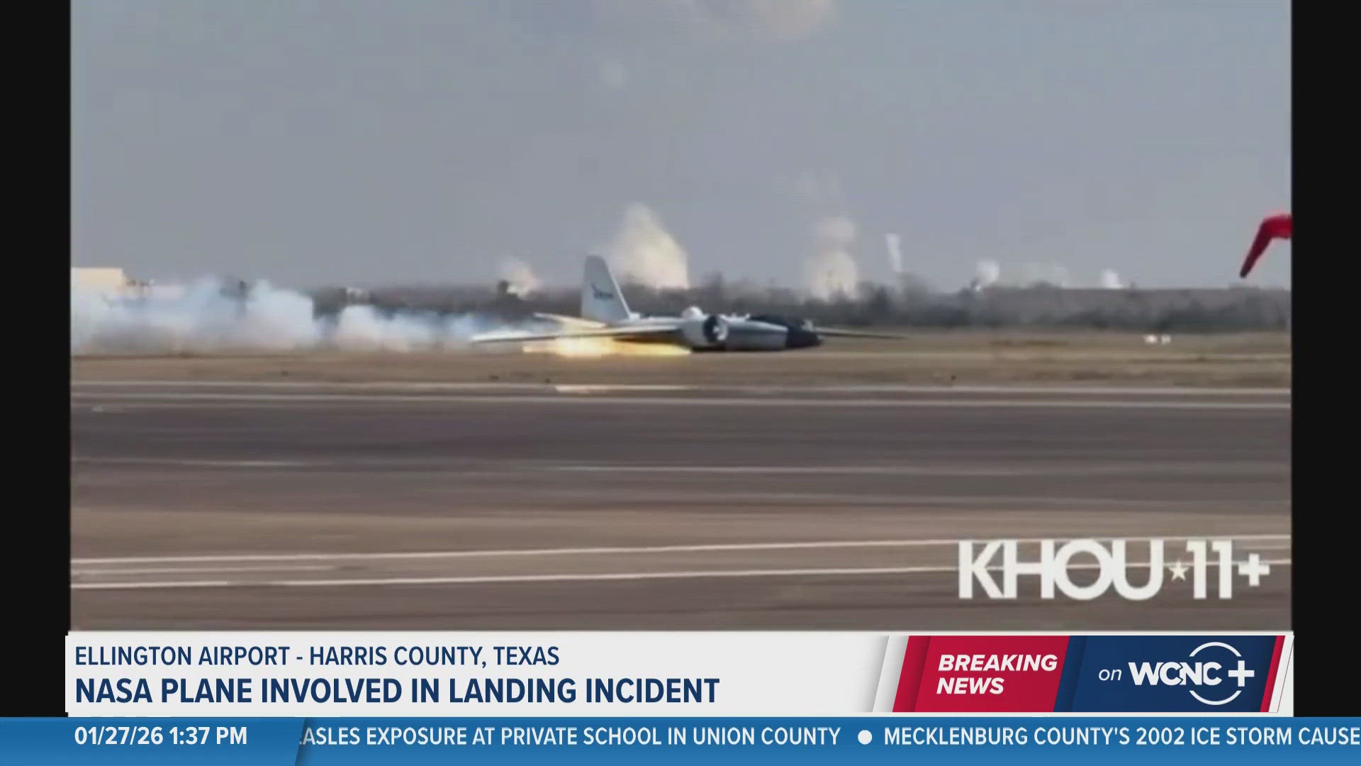 NASA plane involved in landing incident in Houston
