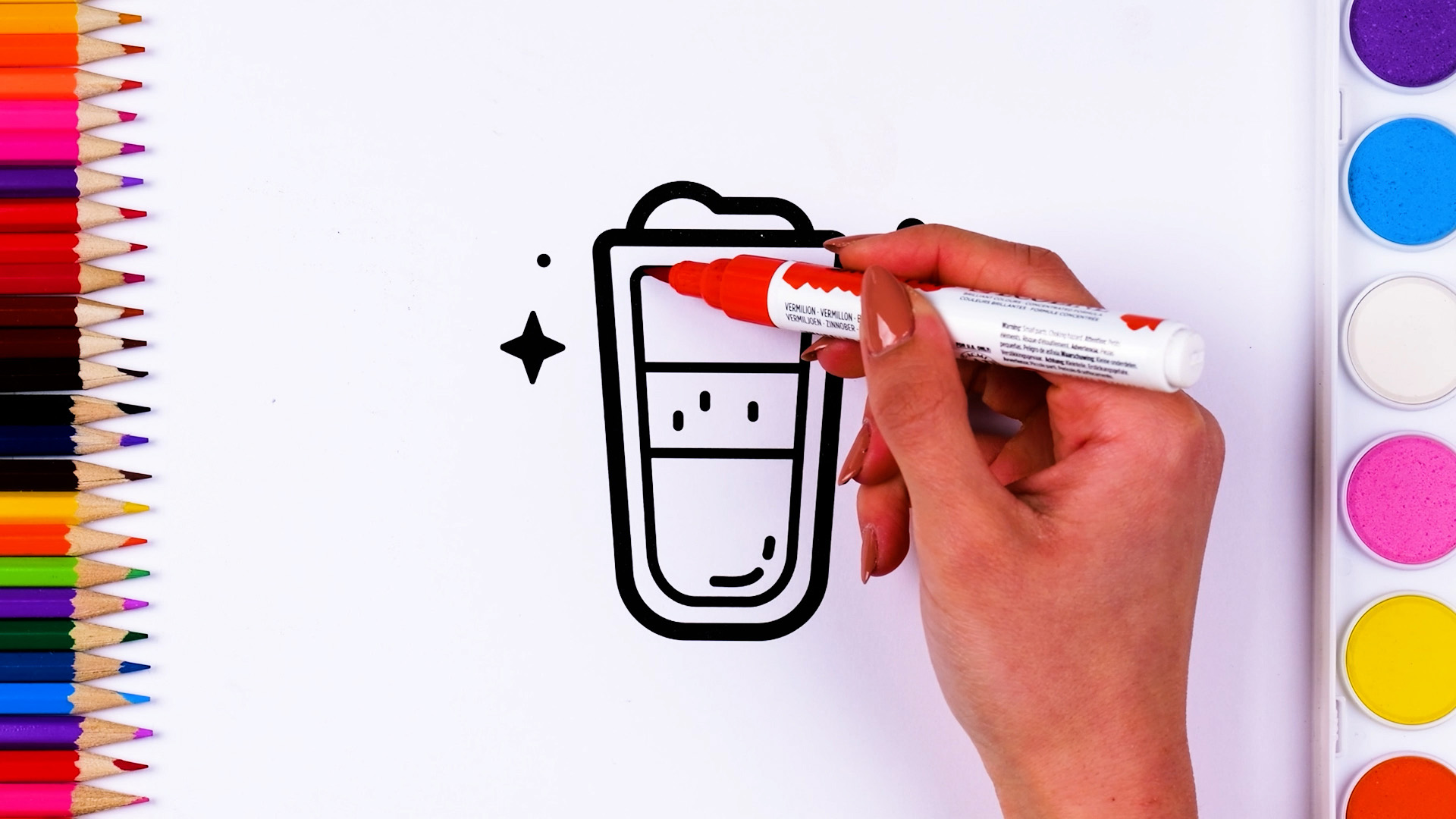 Colorful drawing activity for kids