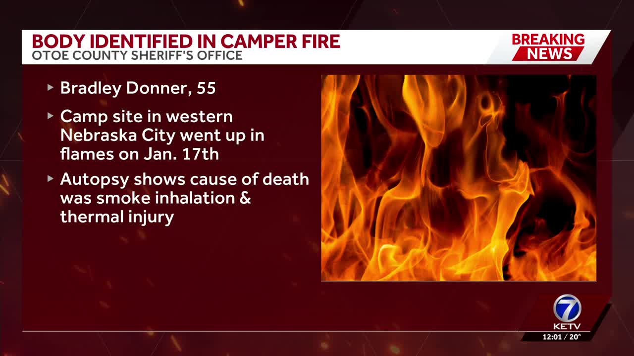 Body from camper fire identified