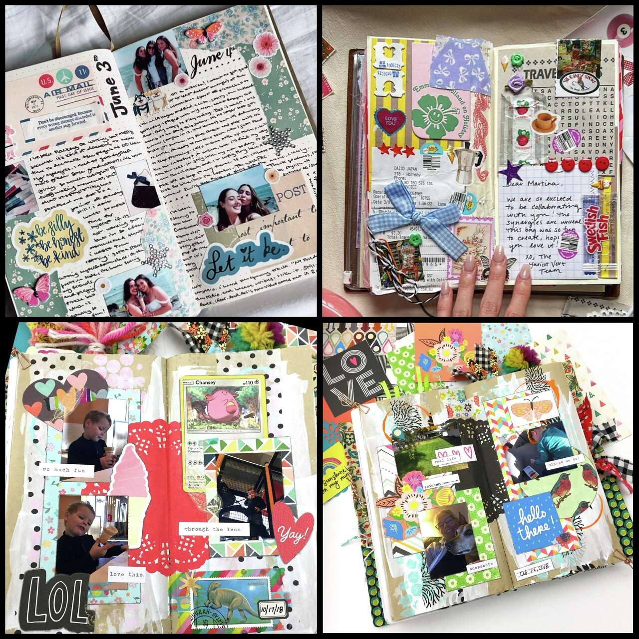 Junk journaling workshop at Riverbender Building in Alton