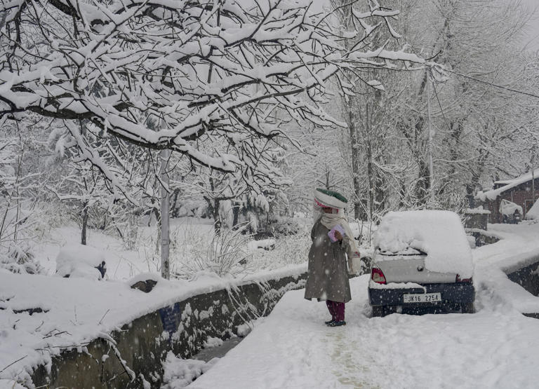 J-K: Road closure, flight disruption blot snowbound valley landscape ...