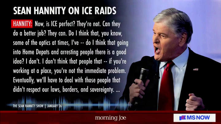 Hannity turns his back on ICE’s hardline approach