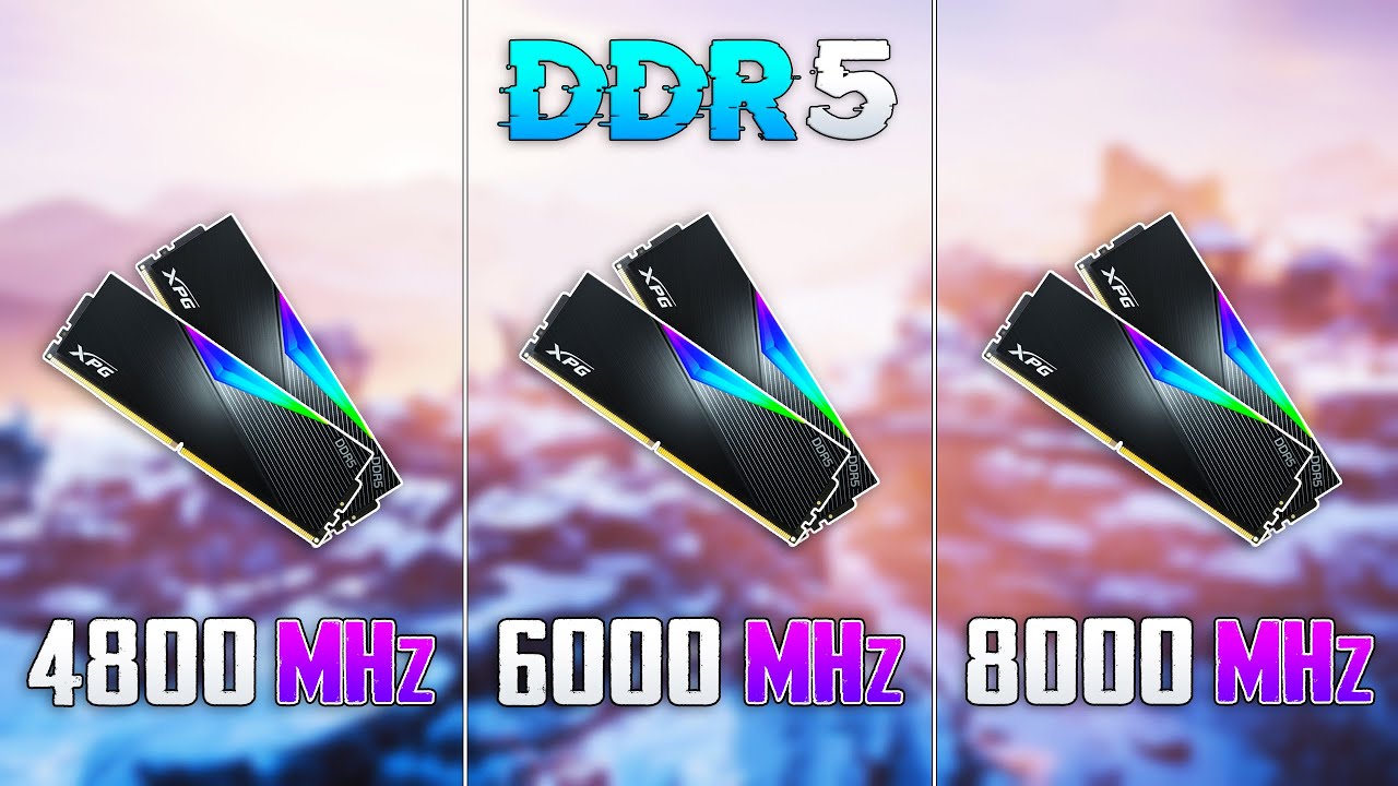 4800MHz vs 6000MHz vs 8000MHz DDR5 - How big is the difference?