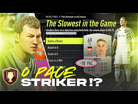 FIFA 22 FUT champions with a 0 pace striker?