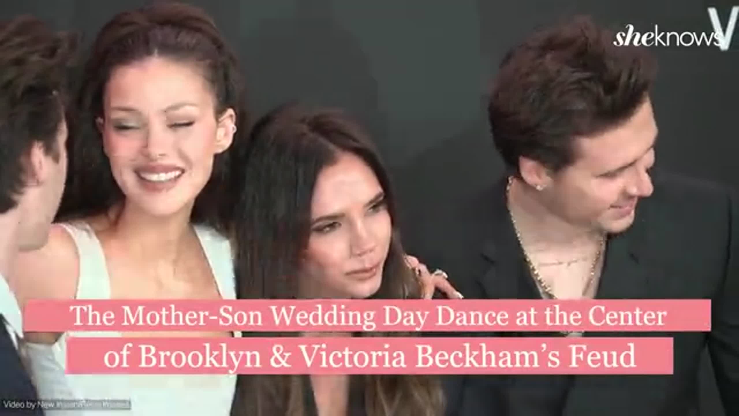 The mother-son wedding day dance at the center of Brooklyn & Victoria ...