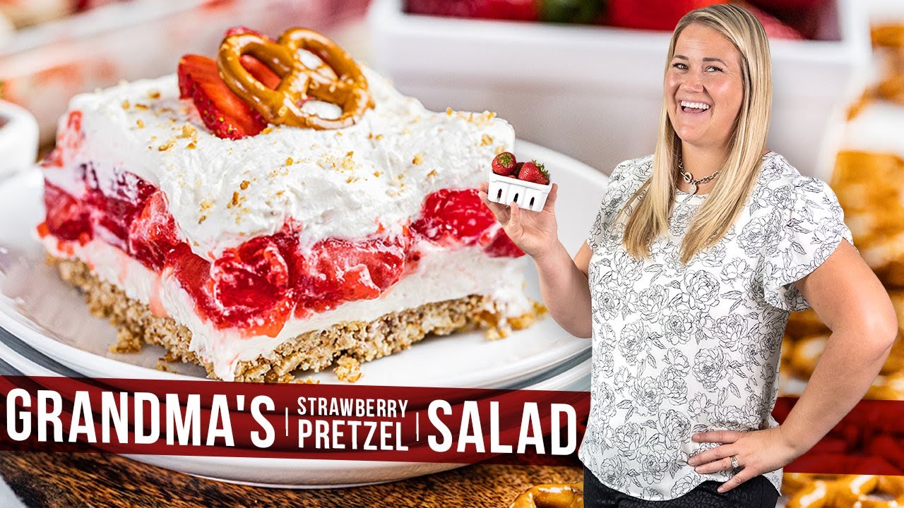 Grandma's strawberry pretzel salad