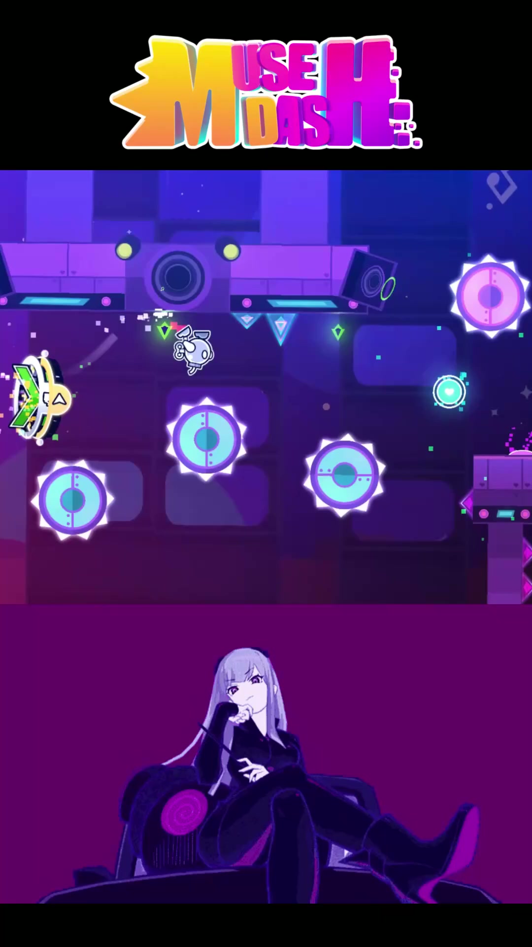 Muse Dash inside in Geometry Dash 🤯 #gd #gdupdate #deluxe12 #shorts