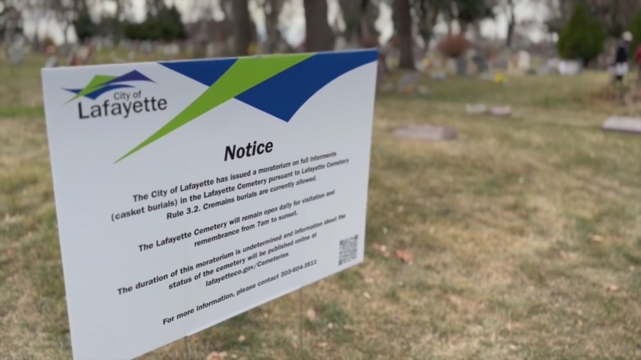 Lafayette cemetery won’t allow grandfather to be buried next to wife
