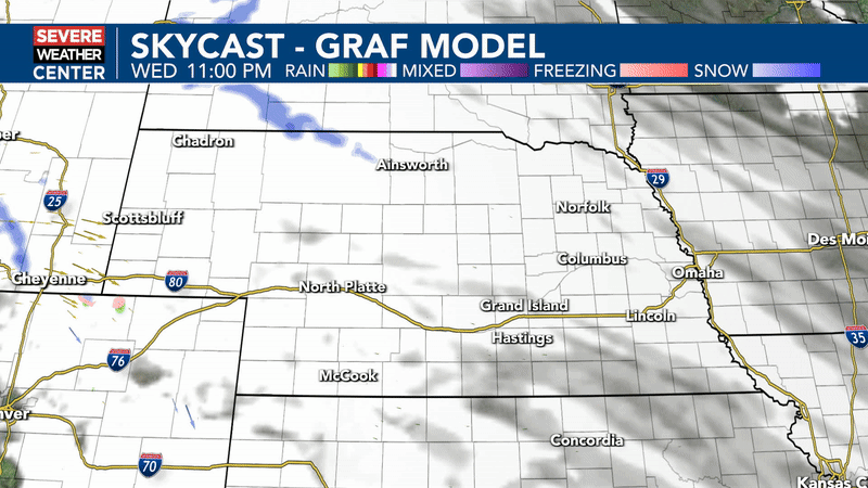 Warmer Wednesday before cold, snow chances return