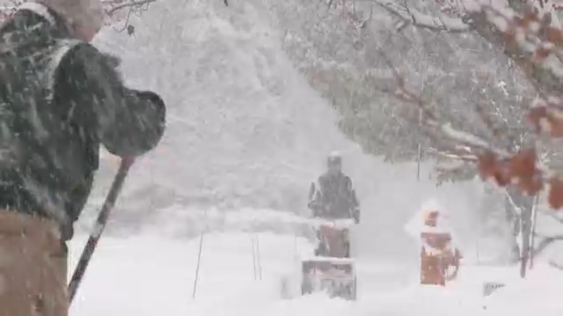 Persistent lake effect snow keeps the cold locked in