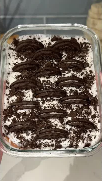 Viral Oreo yogurt cheesecake recipe 🍰 #recipe #dessert #oreo #shorts # ...