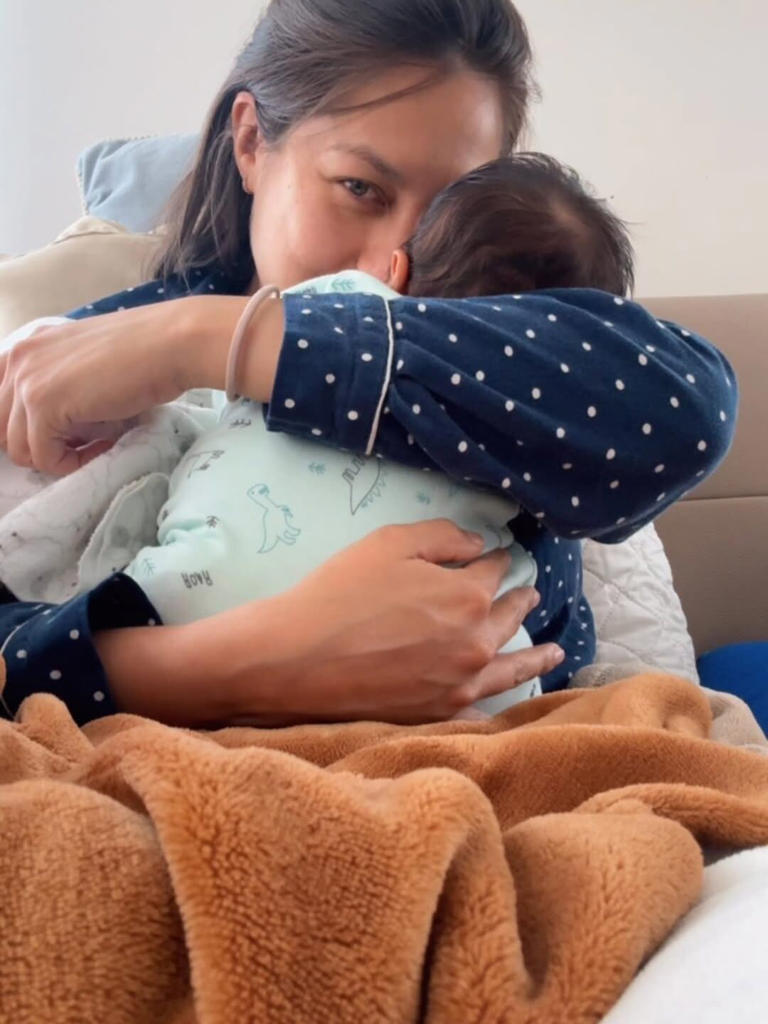 La experiencia de maternar: Andrea Báez celebra los tres meses de su ...