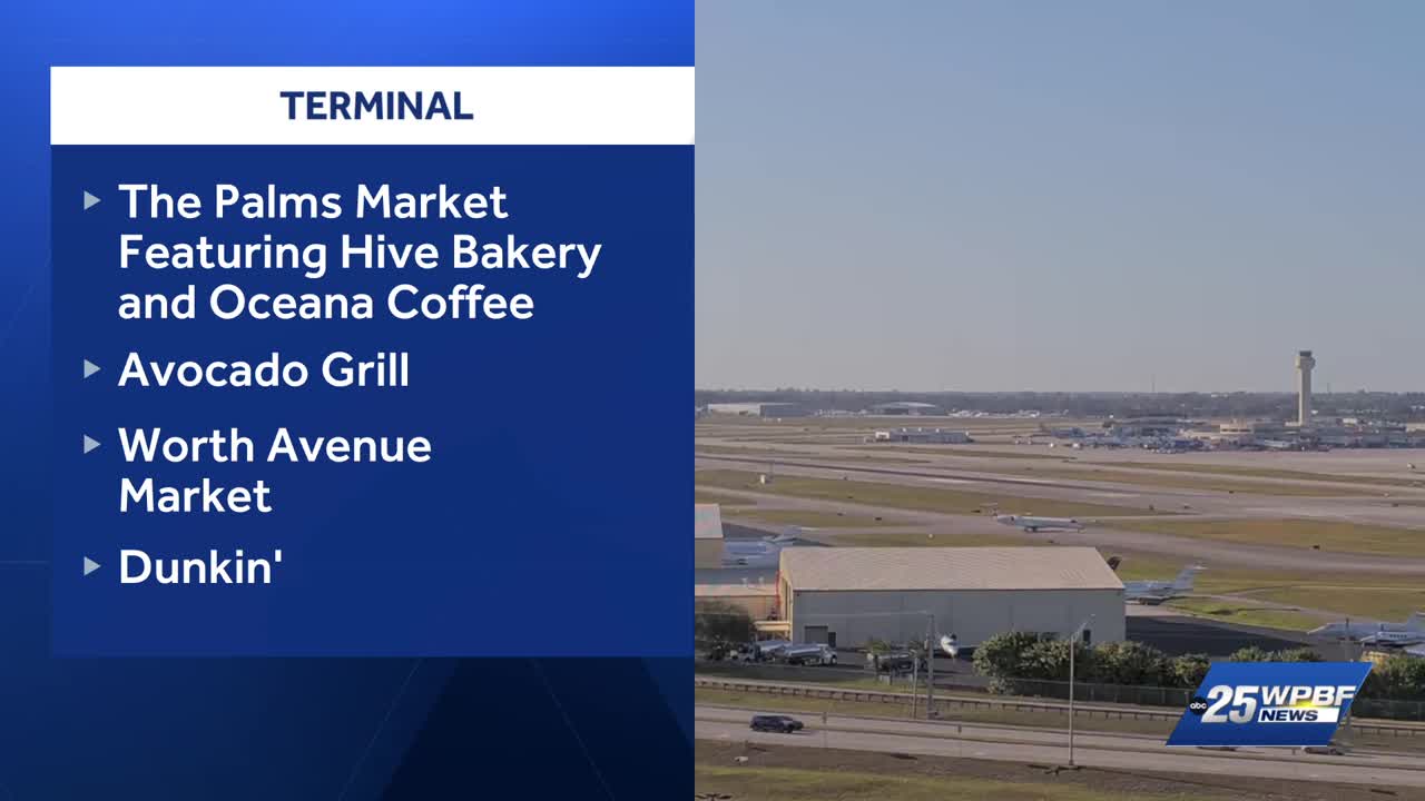 New restaurants to open at Palm Beach International Airport