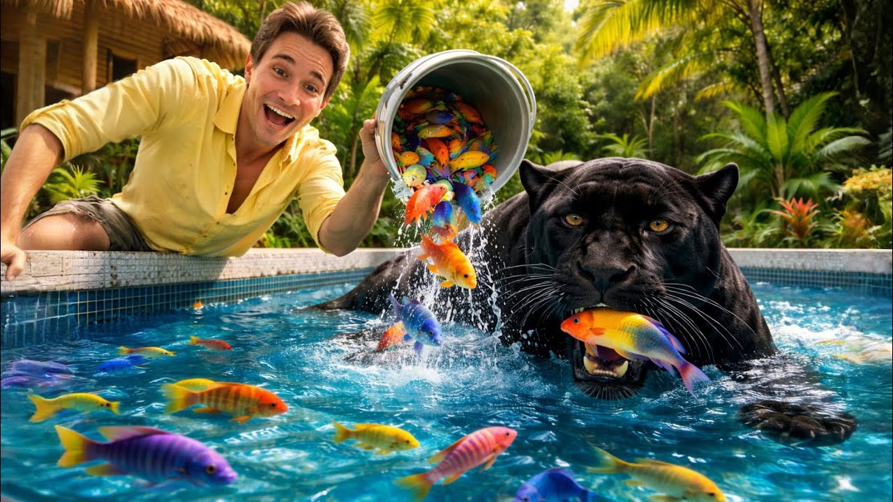 Fish shopping for my black jaguar’s pond!