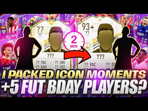 I packed my 1st icon moments + 5 FUT birthday players in 2 minutes of ...
