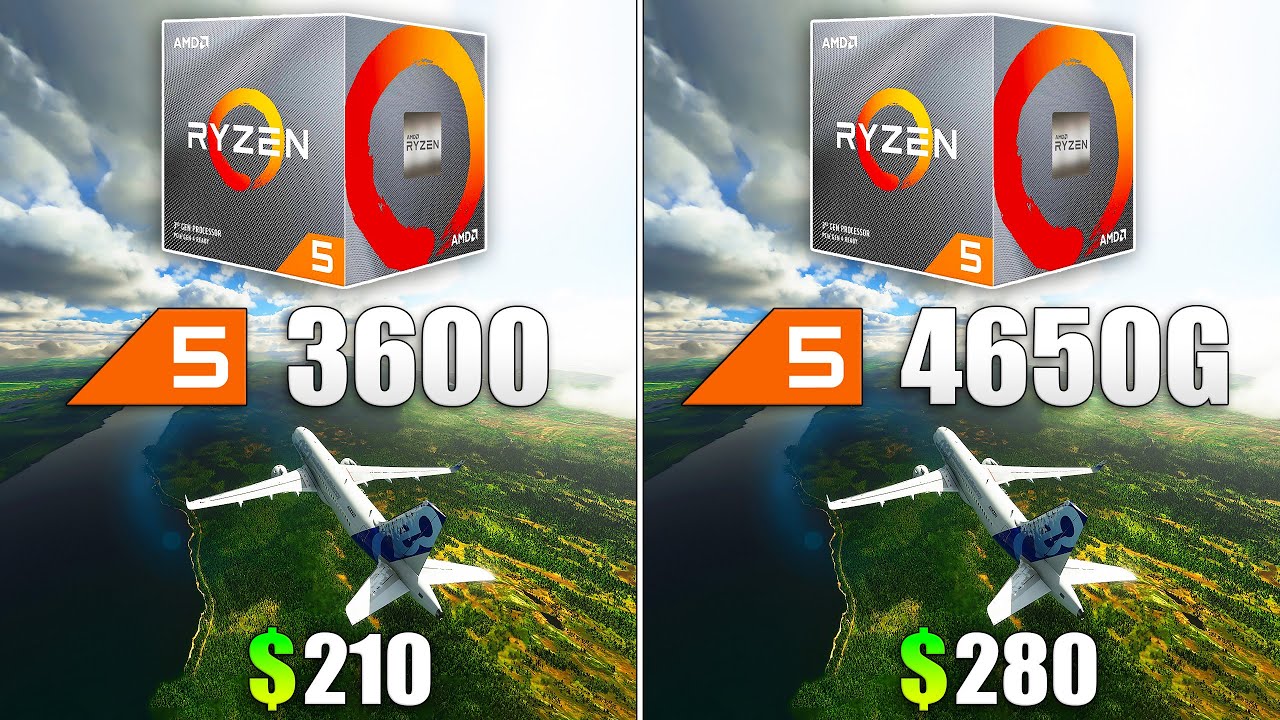 Ryzen 5 PRO 4650G vs Ryzen 5 3600 test in 9 games