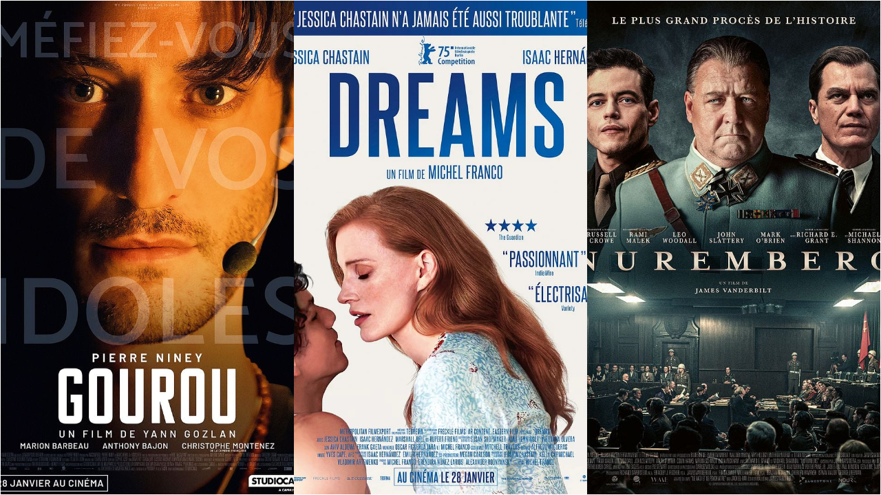 Gourou, Dreams, Nuremberg : les nouveautés au cinéma cette semaine