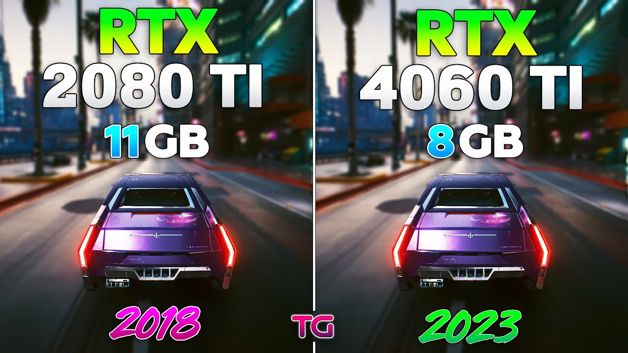 RTX 2080 Ti vs RTX 4060 Ti - Test in 10 games
