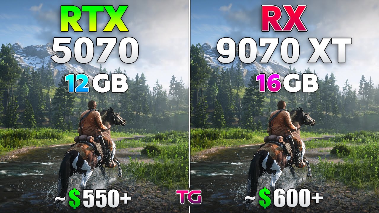 RX 9070 XT vs RTX 5070 - Test in 10 games